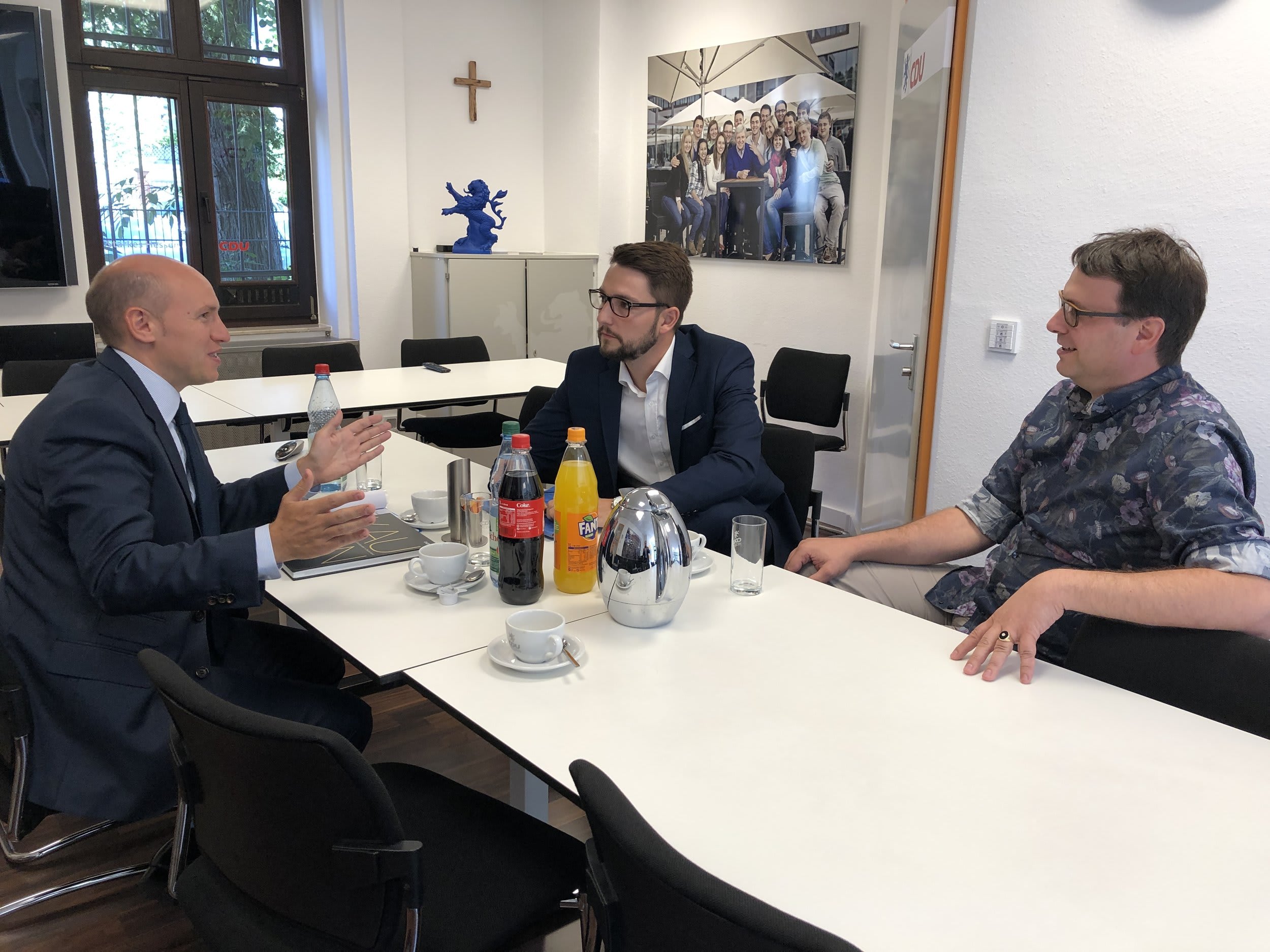 Austausch mit Generalsekretär der CDU Hessen Manfred Pentz ...